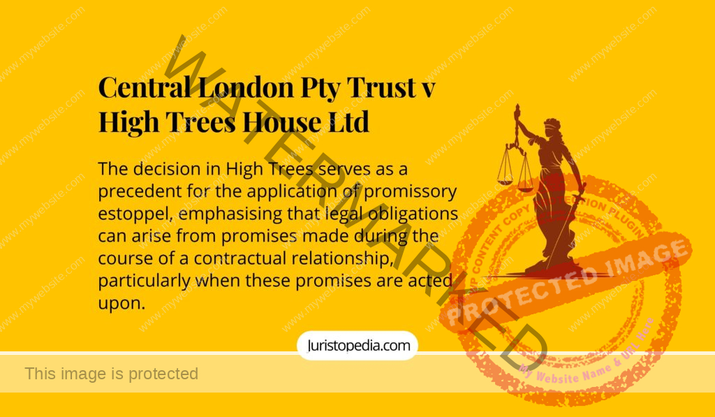 Central London Property Trust Ltd v High Trees House Ltd (1947): Case ...