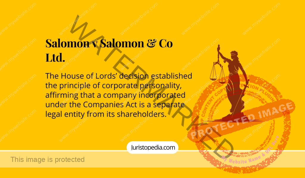 Salomon v Salomon & Co Ltd (1897): Case Summary and Legal Principles