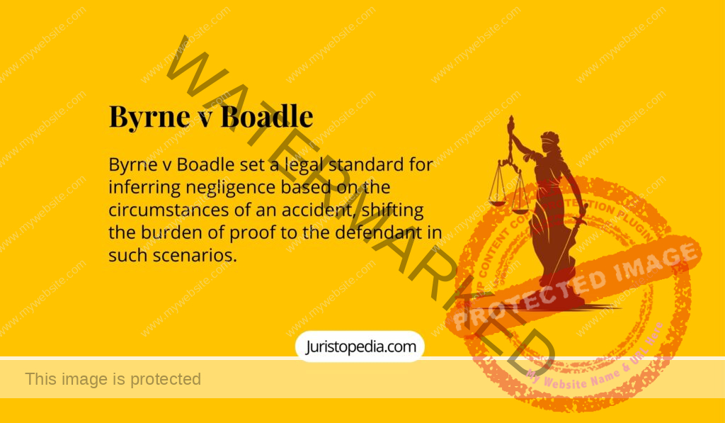 Byrne v Boadle (1863): Case Summary and Legal Principles