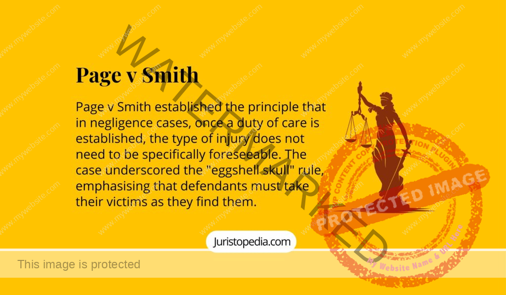 Page v Smith (1996): Case Summary and Legal Principles