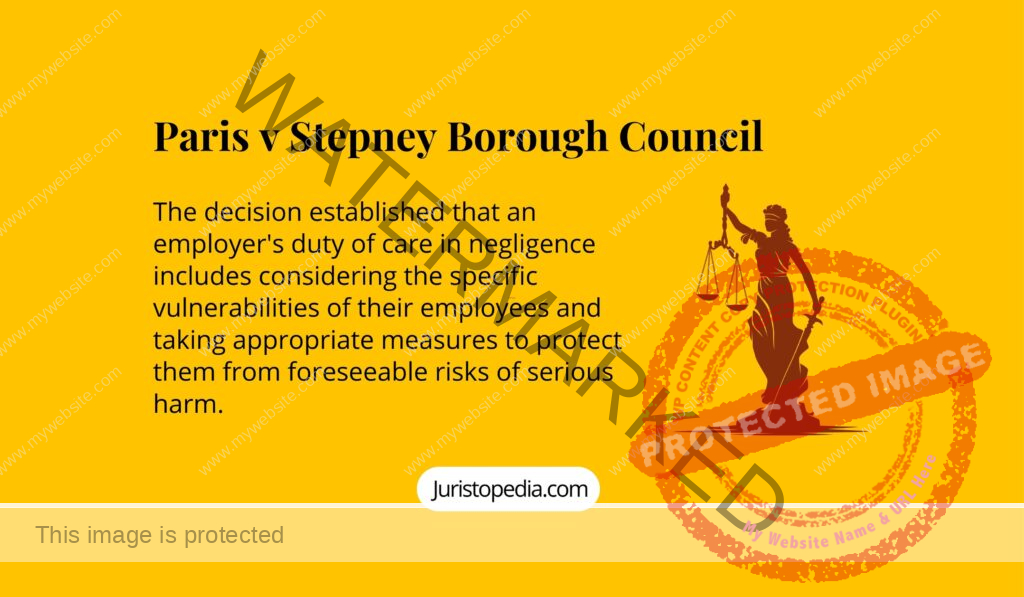 Paris v Stepney Borough Council (1951): Case Summary and Legal Principles
