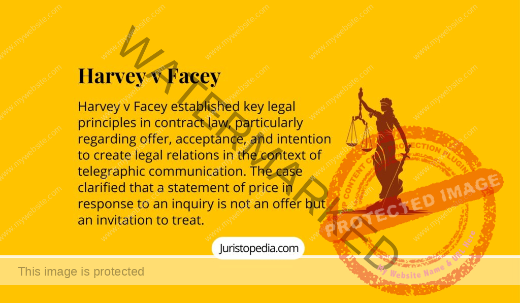 Harvey v Facey (1893): Case Summary and Legal Principles
