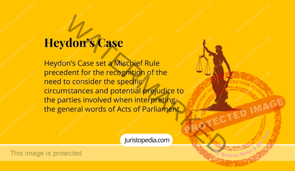 Heydon's Case (1584): Case Summary and Legal Principles
