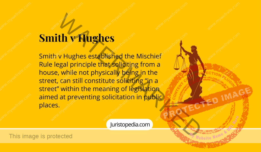 Smith v Hughes (1960): Case Summary and Legal Analysis