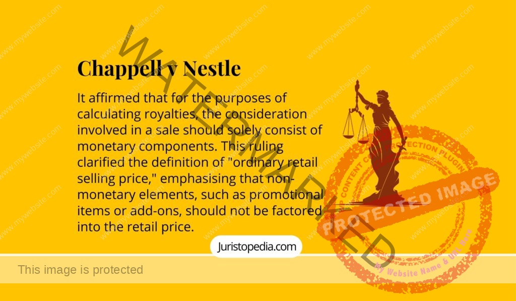 Chappell v Nestle (1960): Case Summary and Legal Principles