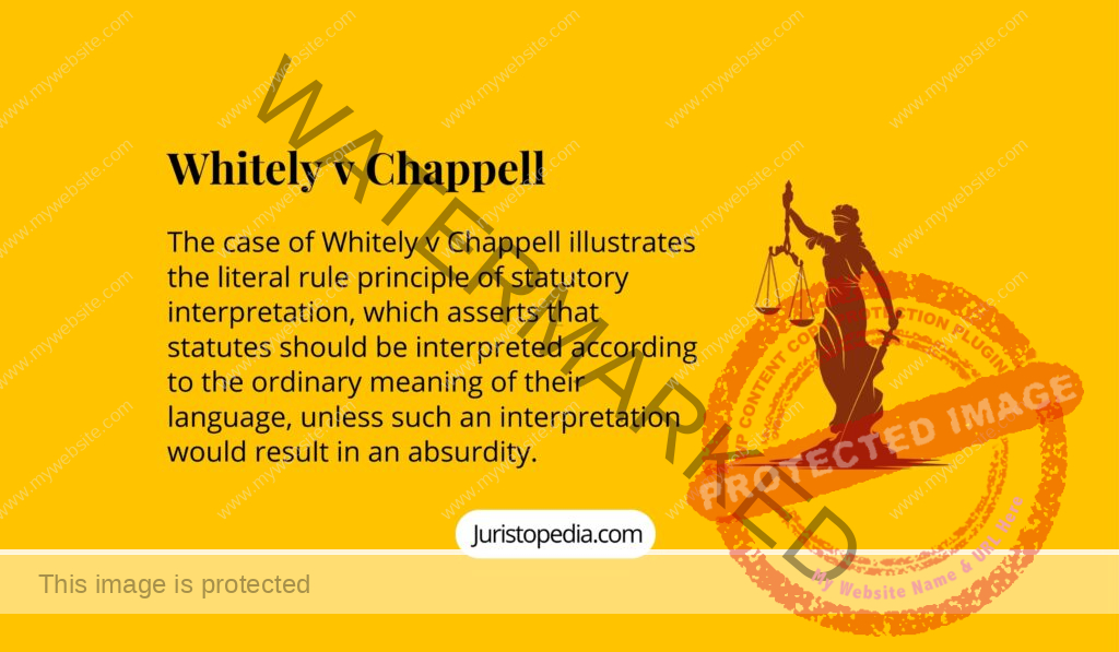 Whitely v Chappell (1868): Case Summary and Legal Principles